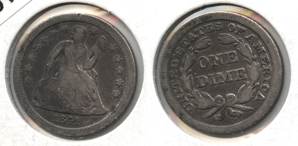 Alaska Coin Exchange Presents The 1841 Seated Liberty Dime Fine 12 alaska-coin-exchange-presents-the-1841-seated-liberty-dime-fine-12